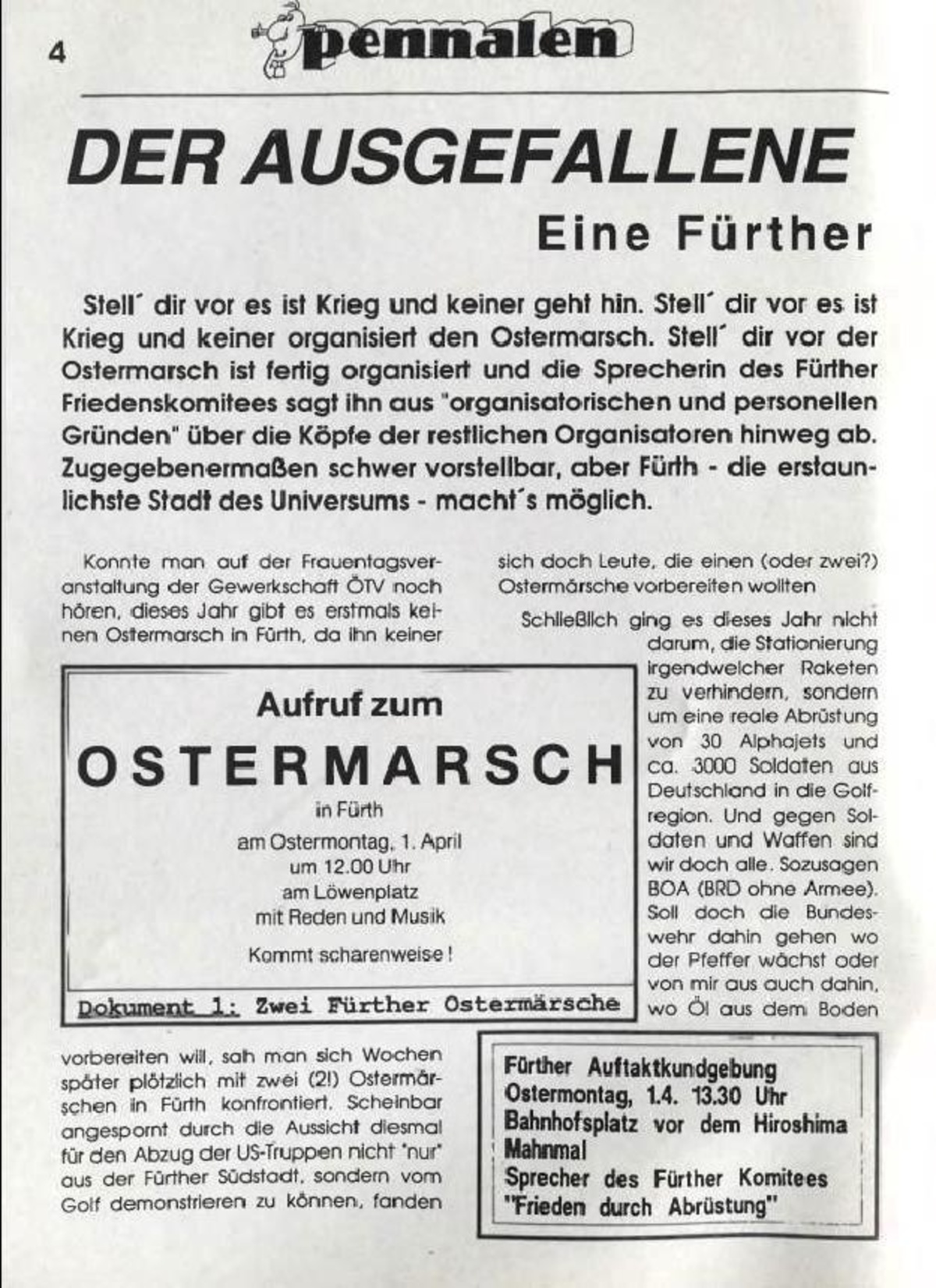 Datei:Ostermarsch Fürth Schülerzeitung Pennalen 1991.pdf – FürthWiki